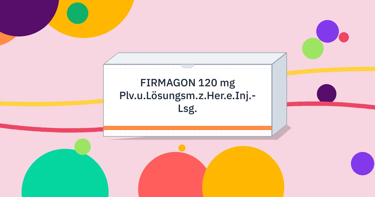 Symbolbild: Packung mit der Aufschrift FIRMAGON 120 mg Plv.u.Lösungsm.z.Her.e.Inj.-Lsg. (PZN 17522955) – Verfügbarkeit und Bezug in Apotheken in Frankfurt am Main