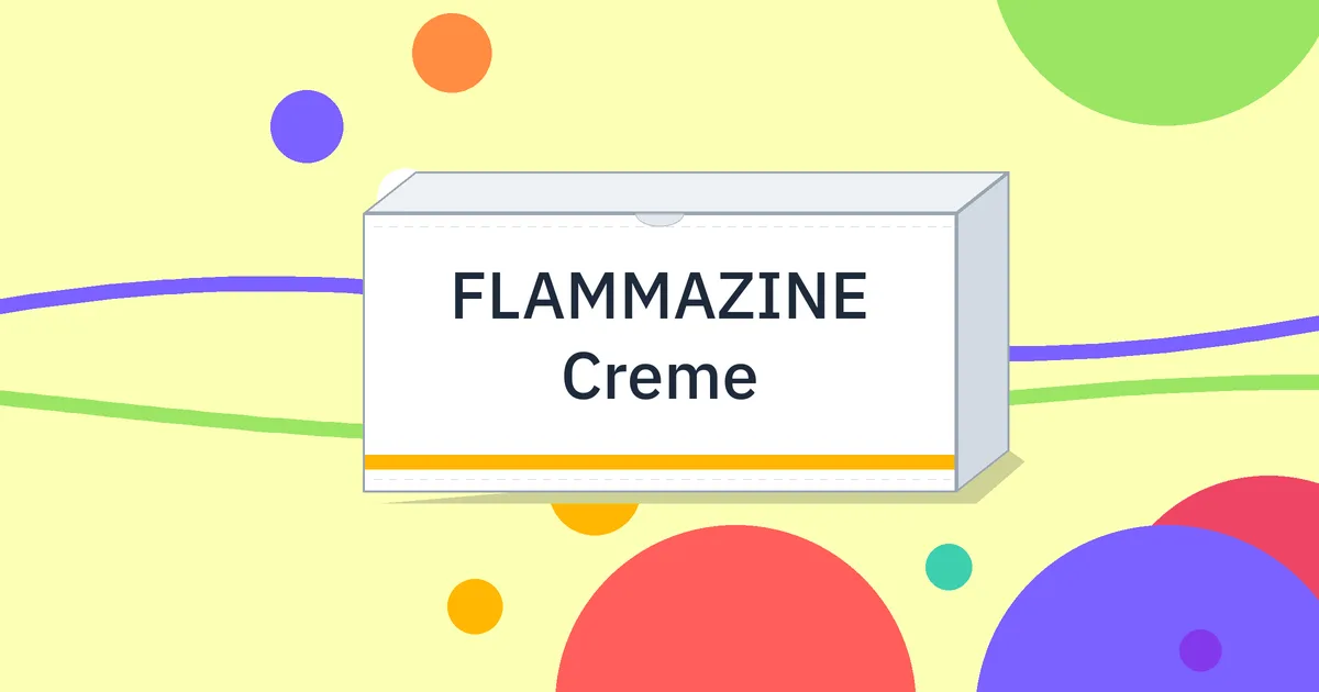 Symbolbild: Packung mit der Aufschrift FLAMMAZINE Creme (PZN 03882638) – Verfügbarkeit und Bezug in Apotheken in Frankfurt am Main