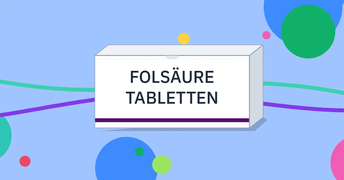 Symbolbild: Packung mit der Aufschrift FOLSÄURE TABLETTEN (PZN 17577761) – Verfügbarkeit und Bezug in Apotheken in Frankfurt am Main