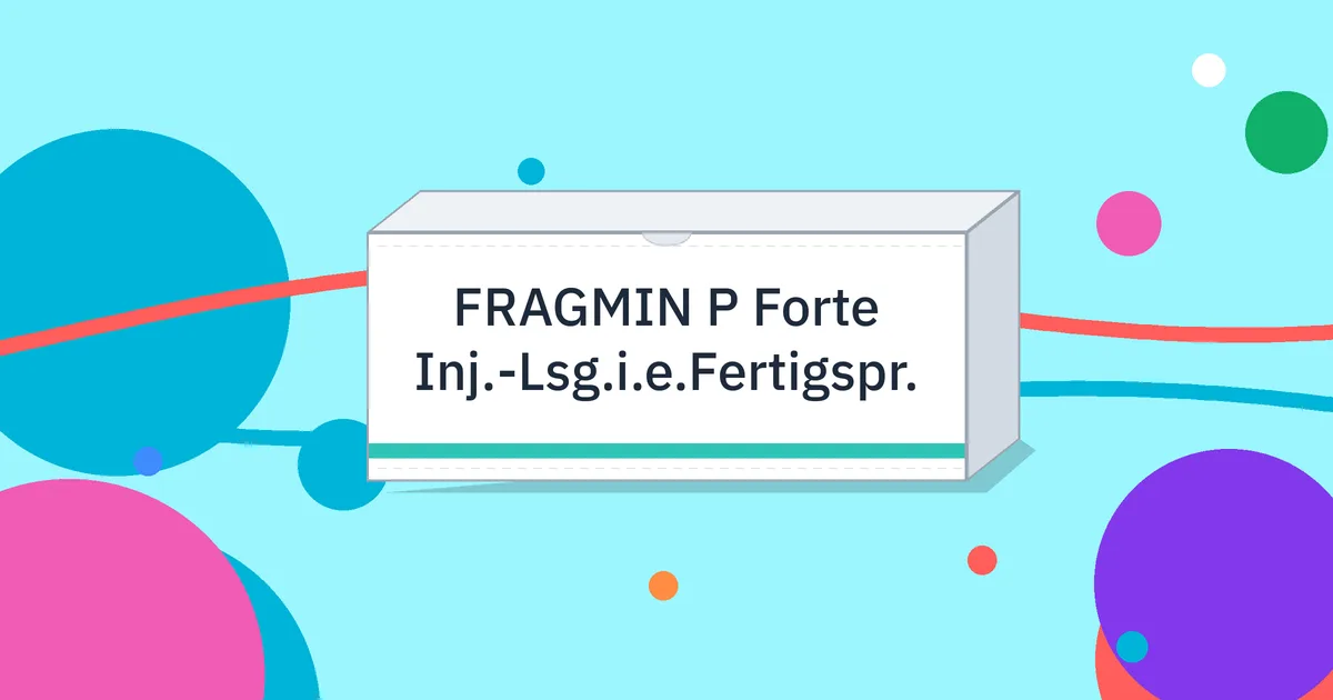 Symbolbild: Packung mit der Aufschrift FRAGMIN P Forte Inj.-Lsg.i.e.Fertigspr. (PZN 04790447) – Verfügbarkeit und Bezug in Apotheken in Frankfurt am Main