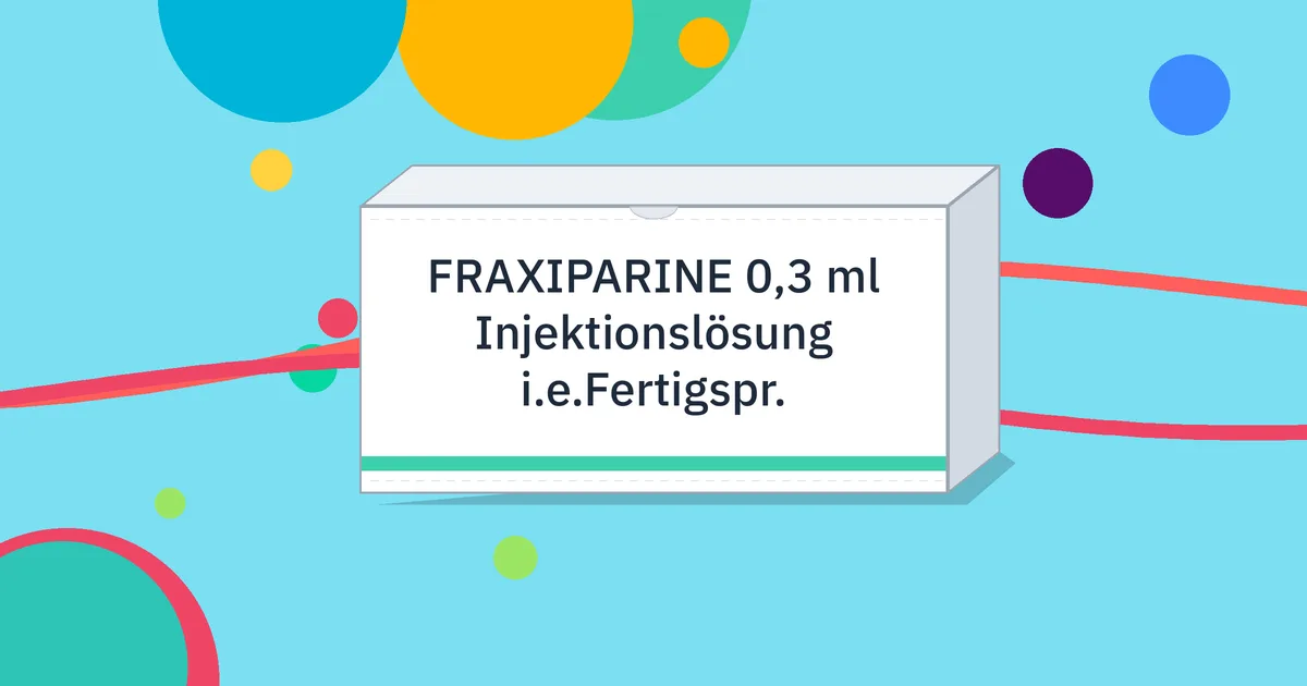 Symbolbild: Packung mit der Aufschrift FRAXIPARINE 0,3 ml Injektionslösung i.e.Fertigspr. (PZN 11188573) – Verfügbarkeit und Bezug in Apotheken in Frankfurt am Main