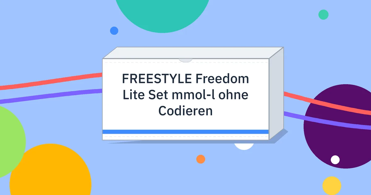 Symbolbild: Packung mit der Aufschrift FREESTYLE Freedom Lite Set mmol-l ohne Codieren (PZN 02884954) – Verfügbarkeit und Bezug in Apotheken in Frankfurt am Main