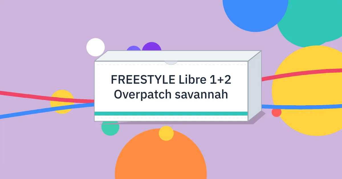Symbolbild: Packung mit der Aufschrift FREESTYLE Libre 1+2 Overpatch savannah (PZN 19866506) – Verfügbarkeit und Bezug in Apotheken in Frankfurt am Main
