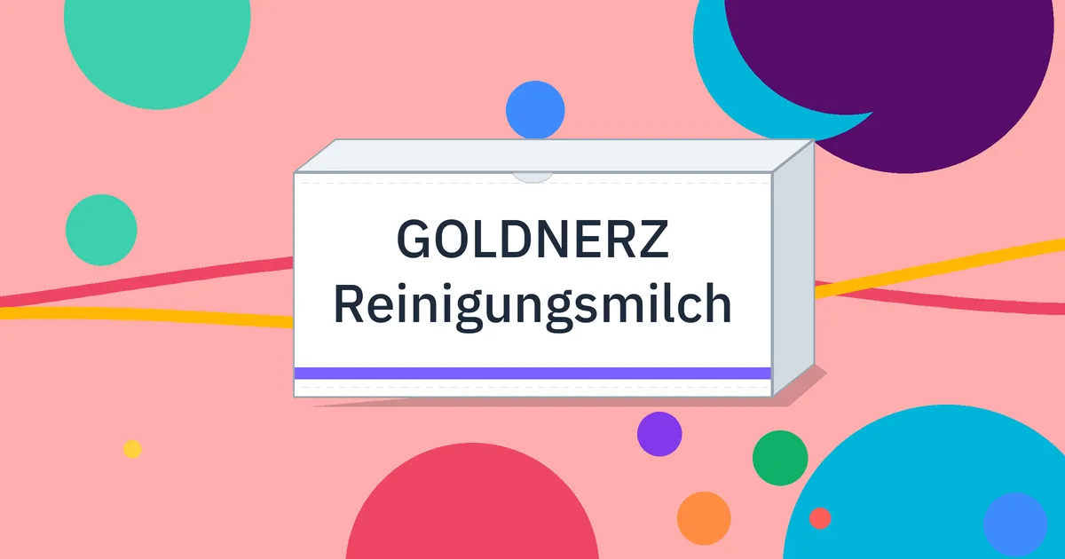 Symbolbild: Packung mit der Aufschrift GOLDNERZ Reinigungsmilch (PZN 08871941) – Verfügbarkeit und Bezug in Apotheken in Frankfurt am Main