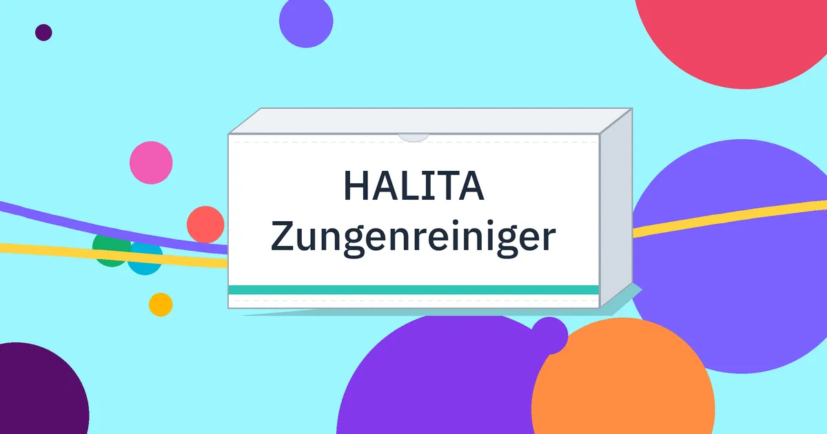 Symbolbild: Packung mit der Aufschrift HALITA Zungenreiniger (PZN 05703686) – Verfügbarkeit und Bezug in Apotheken in Frankfurt am Main