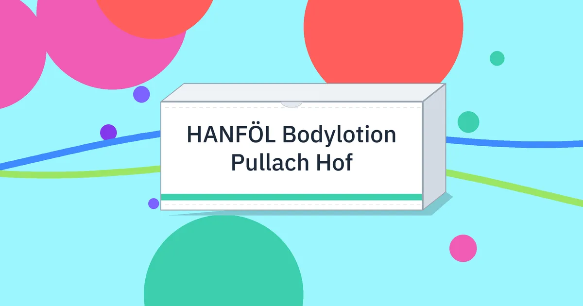 Symbolbild: Packung mit der Aufschrift HANFÖL Bodylotion Pullach Hof (PZN 16204029) – Verfügbarkeit und Bezug in Apotheken in Frankfurt am Main