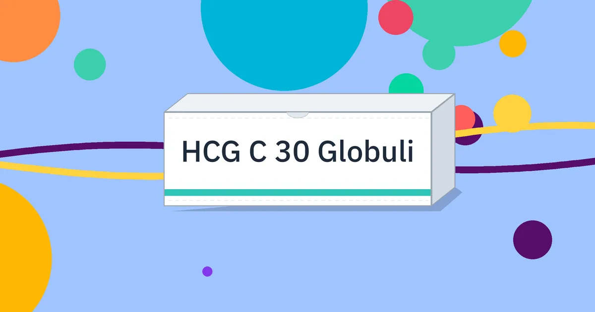 Symbolbild: Packung mit der Aufschrift HCG C 30 Globuli (PZN 14262117) – Verfügbarkeit und Bezug in Apotheken in Frankfurt am Main