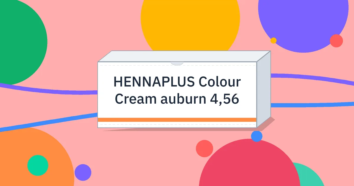 Symbolbild: Packung mit der Aufschrift HENNAPLUS Colour Cream auburn 4,56 (PZN 00099257) – Verfügbarkeit und Bezug in Apotheken in Frankfurt am Main