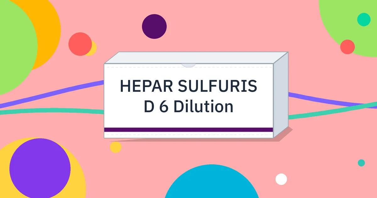 Symbolbild: Packung mit der Aufschrift HEPAR SULFURIS D 6 Dilution (PZN 02889259) – Verfügbarkeit und Bezug in Apotheken in Frankfurt am Main