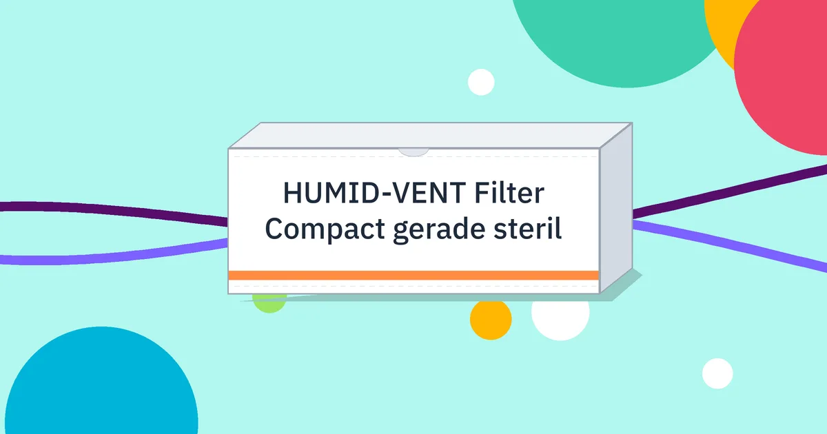 Symbolbild: Packung mit der Aufschrift HUMID-VENT Filter Compact gerade steril (PZN 01264669) – Verfügbarkeit und Bezug in Apotheken in Frankfurt am Main
