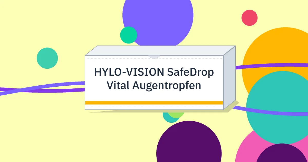 Symbolbild: Packung mit der Aufschrift HYLO-VISION SafeDrop Vital Augentropfen (PZN 16009581) – Verfügbarkeit und Bezug in Apotheken in Frankfurt am Main