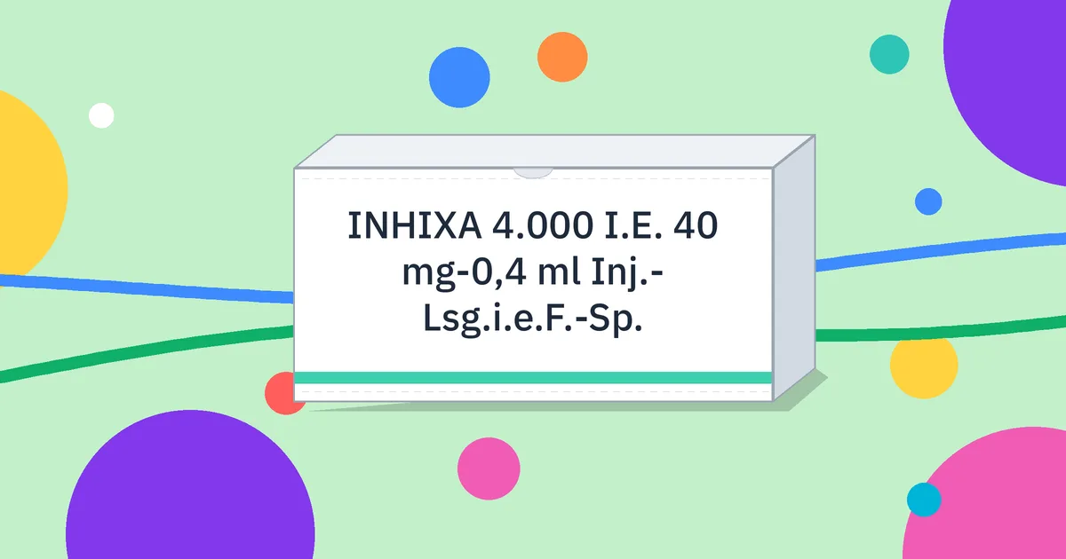 Symbolbild: Packung mit der Aufschrift INHIXA 4.000 I.E. 40 mg-0,4 ml Inj.-Lsg.i.e.F.-Sp. (PZN 18094450) – Verfügbarkeit und Bezug in Apotheken in Frankfurt am Main