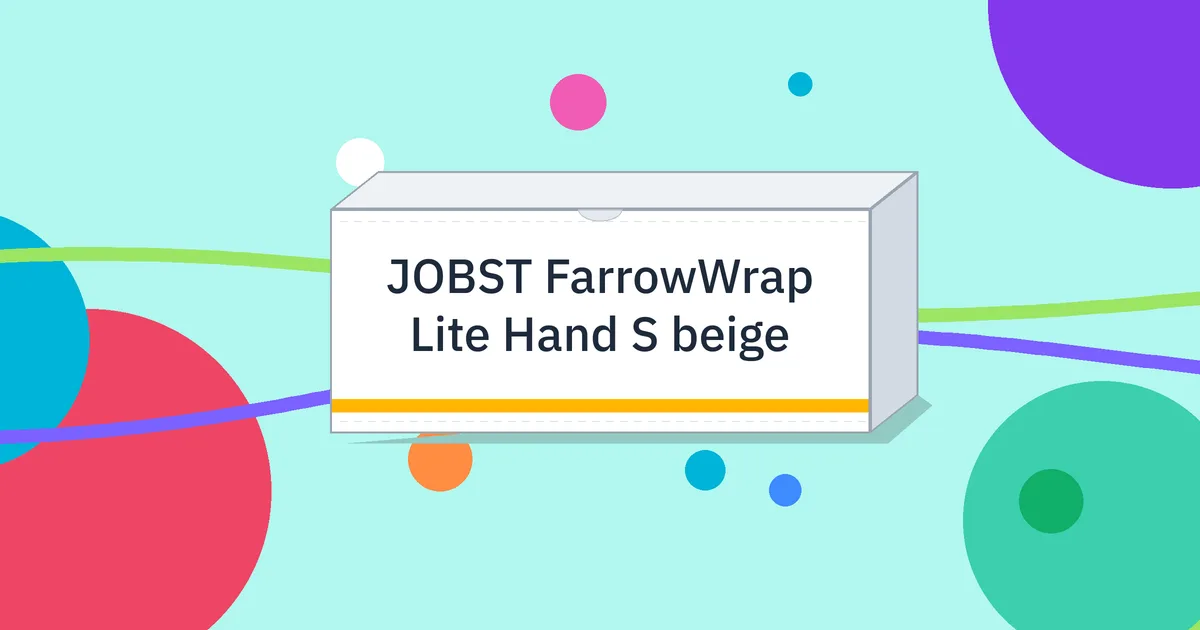 Symbolbild: Packung mit der Aufschrift JOBST FarrowWrap Lite Hand S beige (PZN 13870369) – Verfügbarkeit und Bezug in Apotheken in Frankfurt am Main