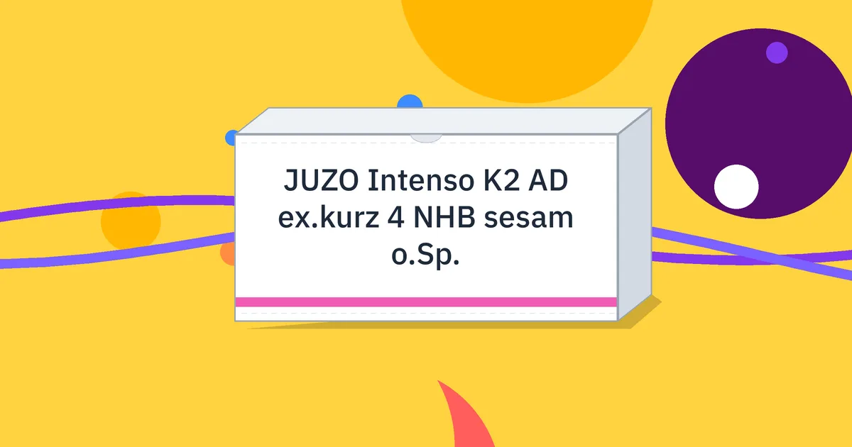 Symbolbild: Packung mit der Aufschrift JUZO Intenso K2 AD ex.kurz 4 NHB sesam o.Sp. (PZN 18622110) – Verfügbarkeit und Bezug in Apotheken in Frankfurt am Main