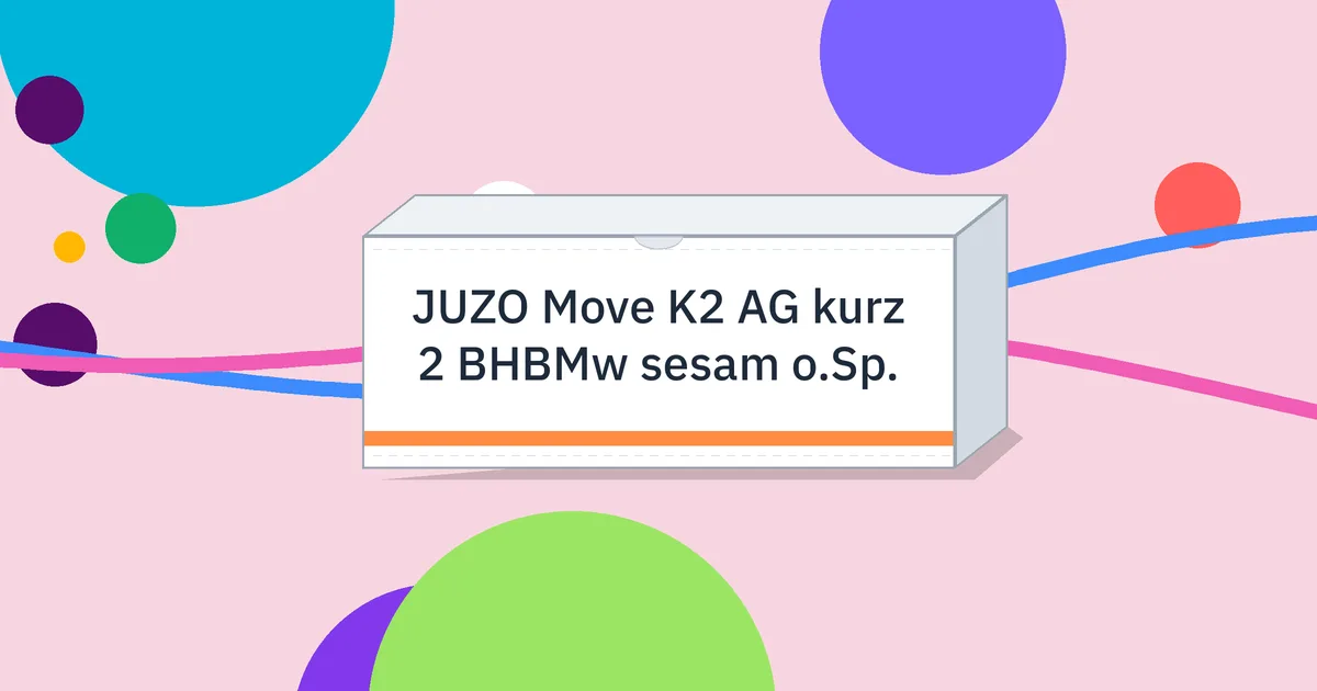 Symbolbild: Packung mit der Aufschrift JUZO Move K2 AG kurz 2 BHBMw sesam o.Sp. (PZN 18530856) – Verfügbarkeit und Bezug in Apotheken in Frankfurt am Main