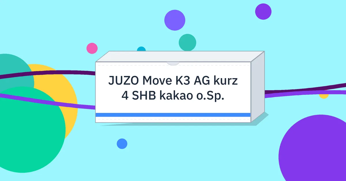 Symbolbild: Packung mit der Aufschrift JUZO Move K3 AG kurz 4 SHB kakao o.Sp. (PZN 18593348) – Verfügbarkeit und Bezug in Apotheken in Frankfurt am Main