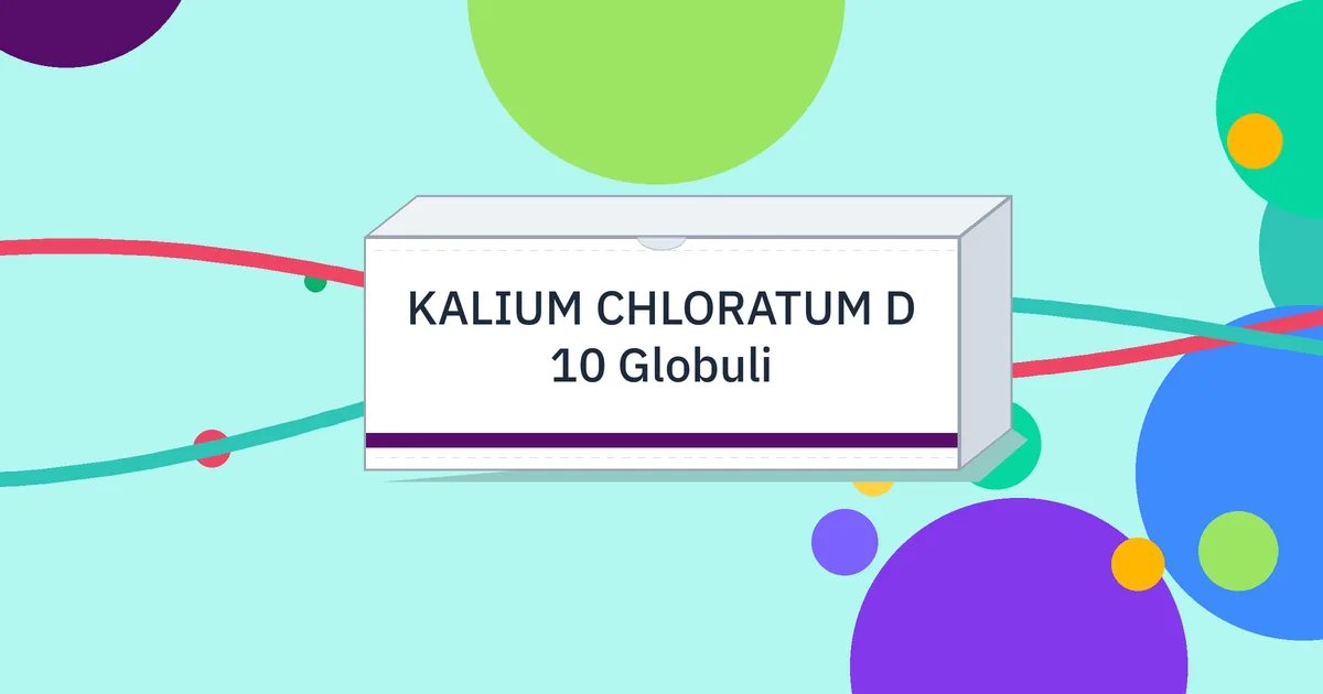 Symbolbild: Packung mit der Aufschrift KALIUM CHLORATUM D 10 Globuli (PZN 07248039) – Verfügbarkeit und Bezug in Apotheken in Frankfurt am Main