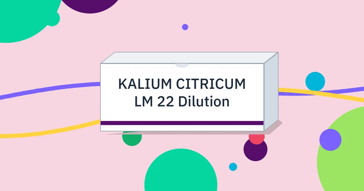 Symbolbild: Packung mit der Aufschrift KALIUM CITRICUM LM 22 Dilution (PZN 12920243) – Verfügbarkeit und Bezug in Apotheken in Frankfurt am Main