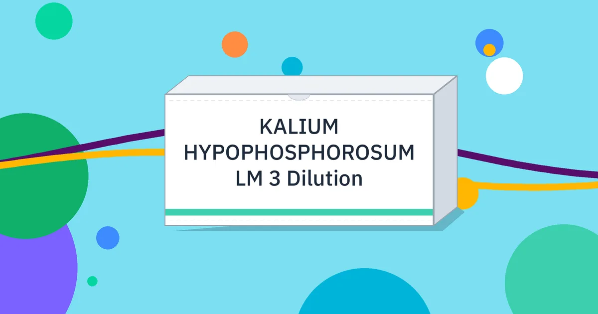 Symbolbild: Packung mit der Aufschrift KALIUM HYPOPHOSPHOROSUM LM 3 Dilution (PZN 12921863) – Verfügbarkeit und Bezug in Apotheken in Frankfurt am Main