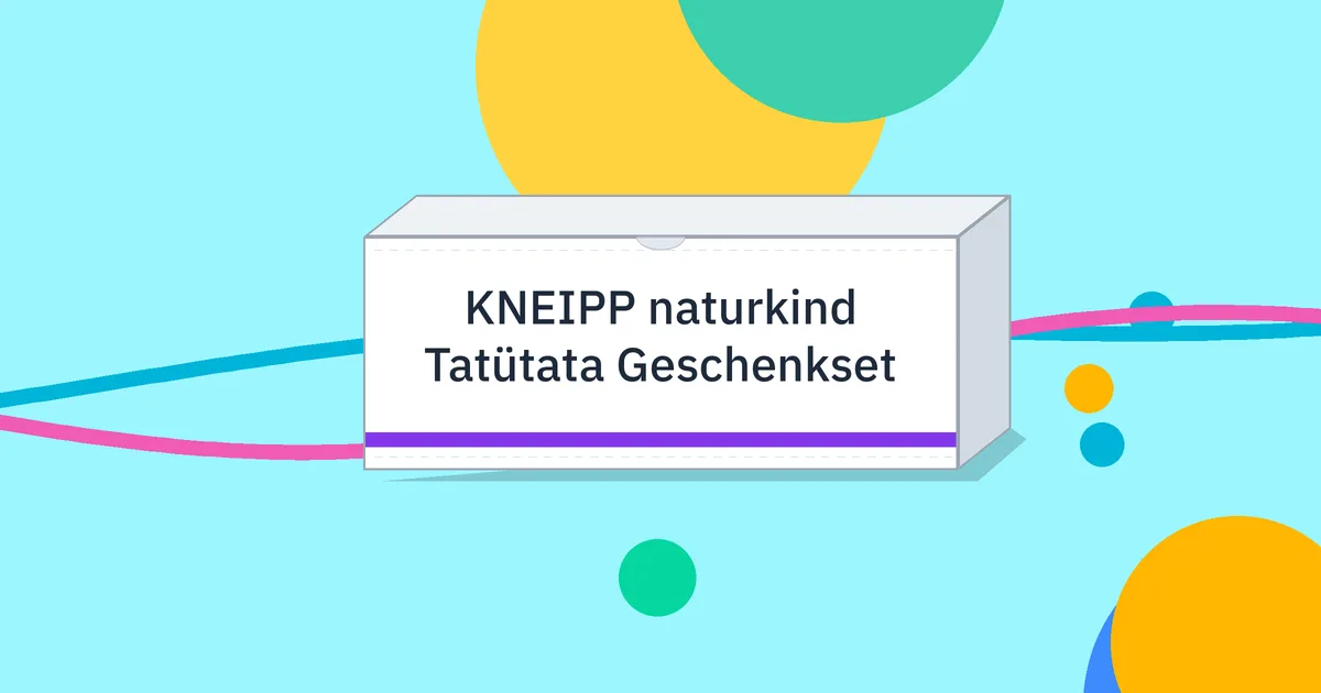 Symbolbild: Packung mit der Aufschrift KNEIPP naturkind Tatütata Geschenkset (PZN 19515818) – Verfügbarkeit und Bezug in Apotheken in Frankfurt am Main