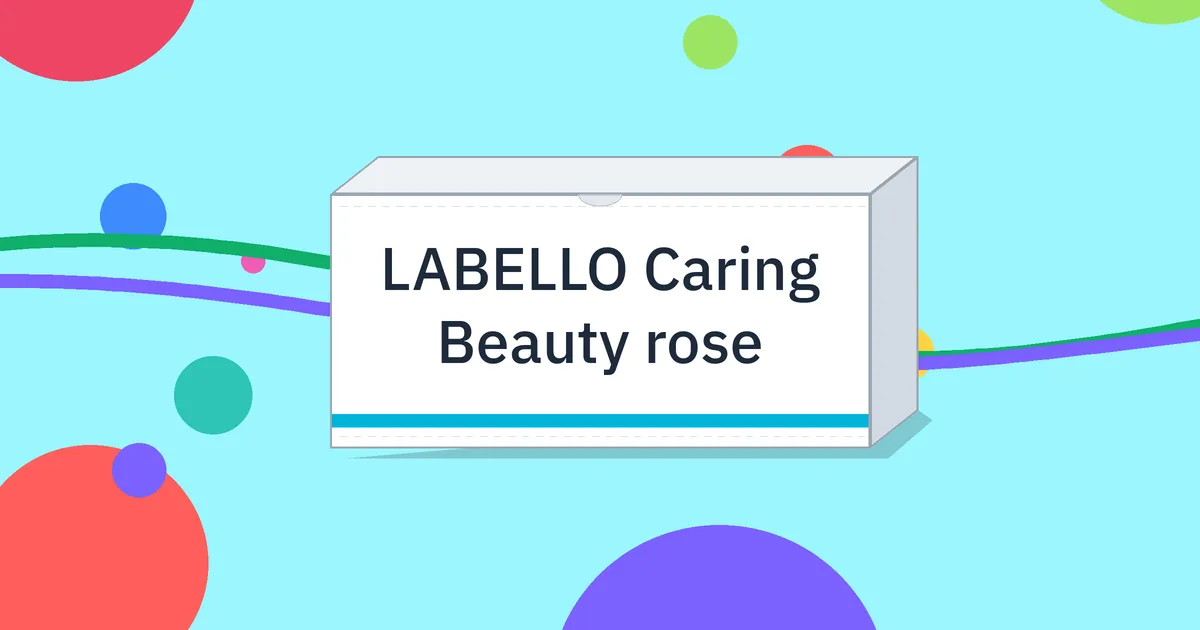 Symbolbild: Packung mit der Aufschrift LABELLO Caring Beauty rose (PZN 20023440) – Verfügbarkeit und Bezug in Apotheken in Frankfurt am Main