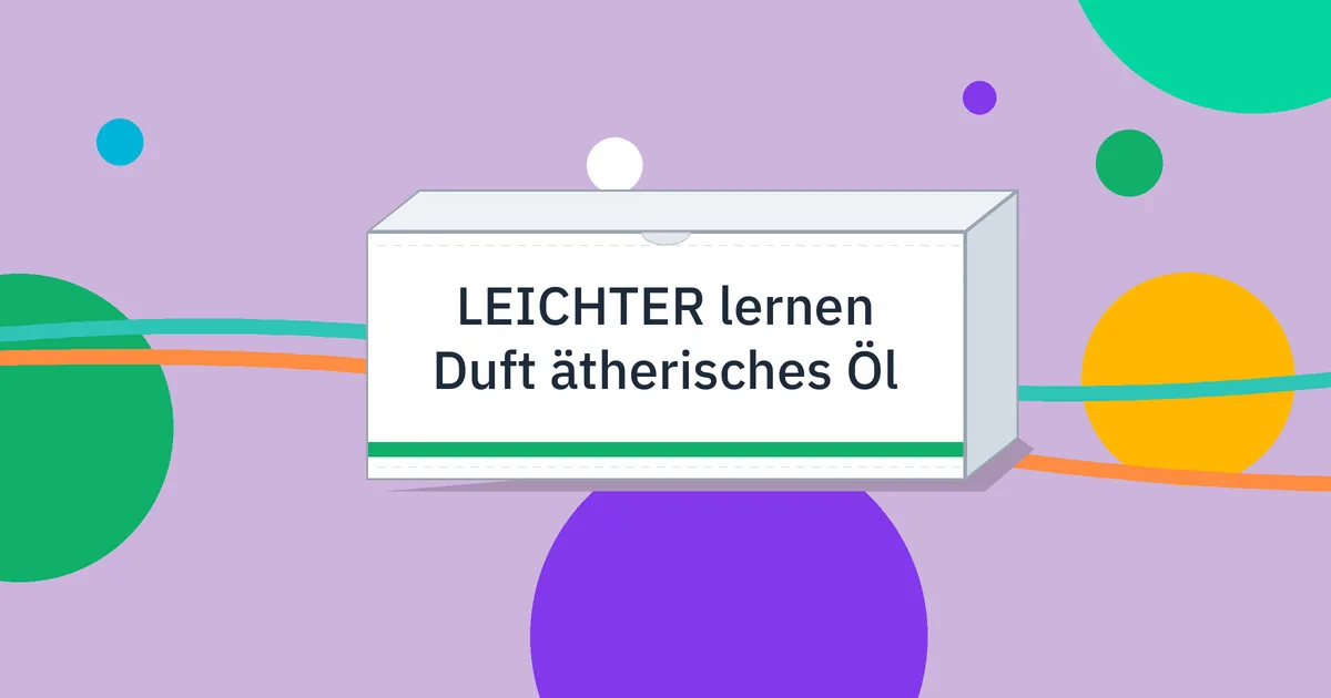 Symbolbild: Packung mit der Aufschrift LEICHTER lernen Duft ätherisches Öl (PZN 15201247) – Verfügbarkeit und Bezug in Apotheken in Frankfurt am Main
