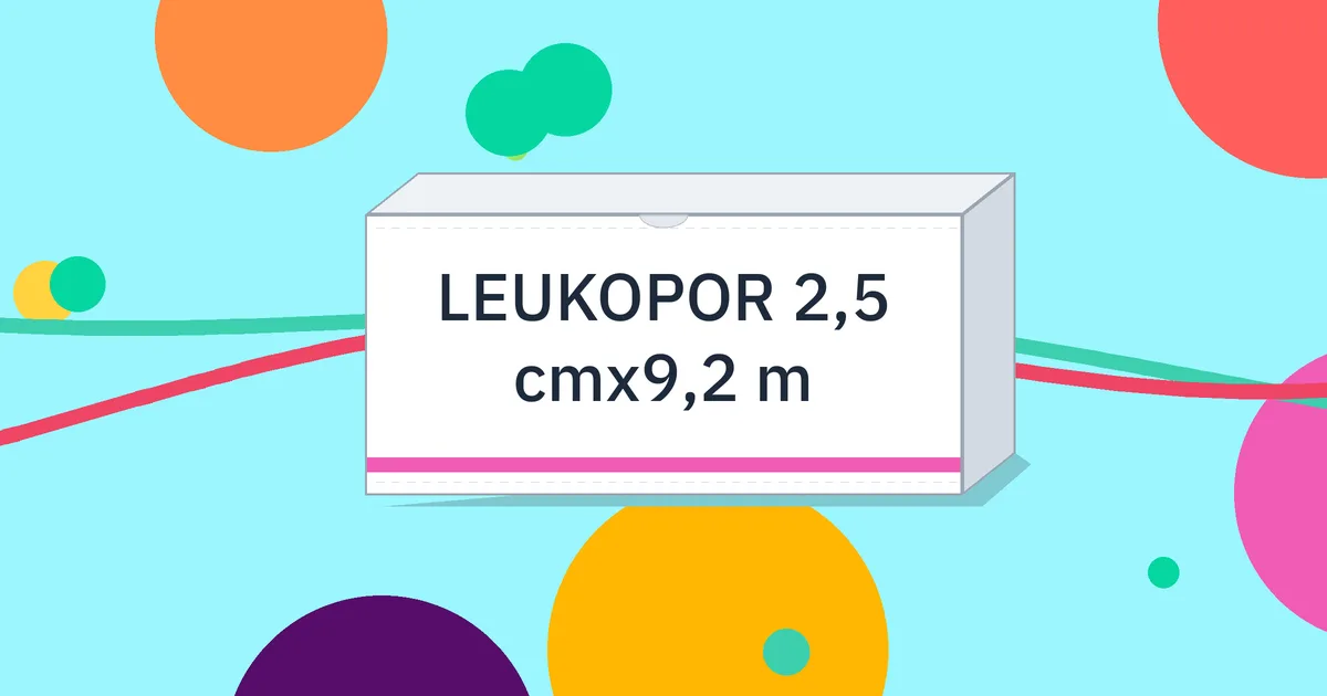 Symbolbild: Packung mit der Aufschrift LEUKOPOR 2,5 cmx9,2 m (PZN 16916215) – Verfügbarkeit und Bezug in Apotheken in Frankfurt am Main