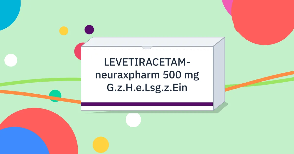 Symbolbild: Packung mit der Aufschrift LEVETIRACETAM-neuraxpharm 500 mg G.z.H.e.Lsg.z.Ein (PZN 10251766) – Verfügbarkeit und Bezug in Apotheken in Frankfurt am Main