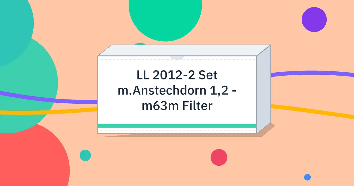 Symbolbild: Packung mit der Aufschrift LL 2012-2 Set m.Anstechdorn 1,2 -m63m Filter (PZN 11296989) – Verfügbarkeit und Bezug in Apotheken in Frankfurt am Main