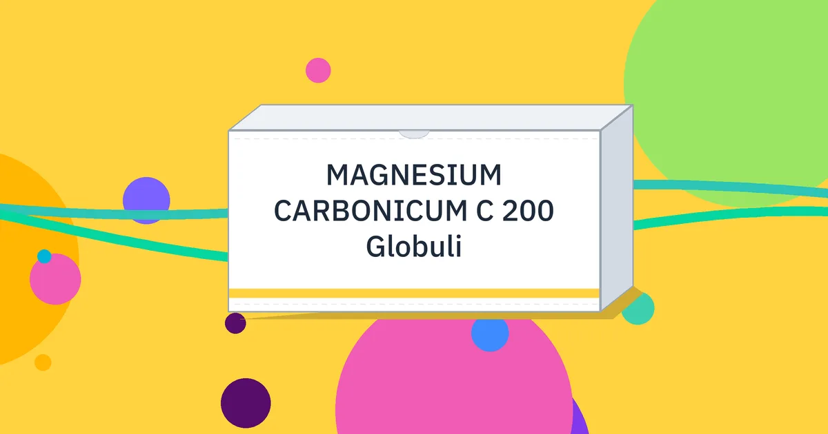 Symbolbild: Packung mit der Aufschrift MAGNESIUM CARBONICUM C 200 Globuli (PZN 04225658) – Verfügbarkeit und Bezug in Apotheken in Frankfurt am Main