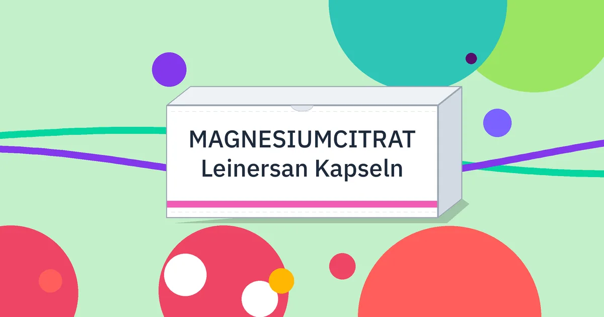 Symbolbild: Packung mit der Aufschrift MAGNESIUMCITRAT Leinersan Kapseln (PZN 19509551) – Verfügbarkeit und Bezug in Apotheken in Frankfurt am Main