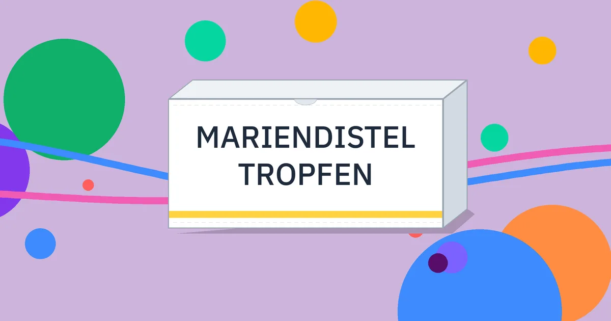 Symbolbild: Packung mit der Aufschrift MARIENDISTEL TROPFEN (PZN 11052537) – Verfügbarkeit und Bezug in Apotheken in Frankfurt am Main