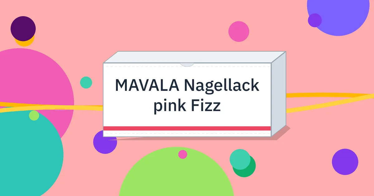 Symbolbild: Packung mit der Aufschrift MAVALA Nagellack pink Fizz (PZN 19146396) – Verfügbarkeit und Bezug in Apotheken in Frankfurt am Main