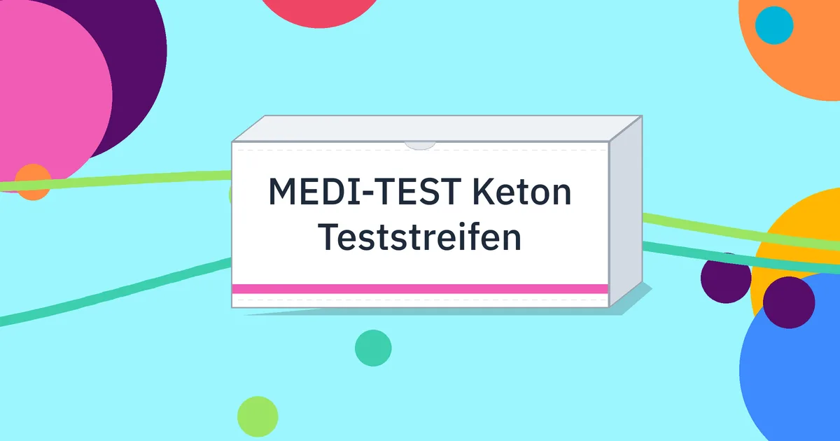 Symbolbild: Packung mit der Aufschrift MEDI-TEST Keton Teststreifen (PZN 03440030) – Verfügbarkeit und Bezug in Apotheken in Frankfurt am Main