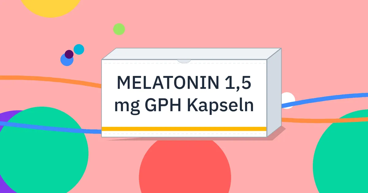 Symbolbild: Packung mit der Aufschrift MELATONIN 1,5 mg GPH Kapseln (PZN 11239052) – Verfügbarkeit und Bezug in Apotheken in Frankfurt am Main