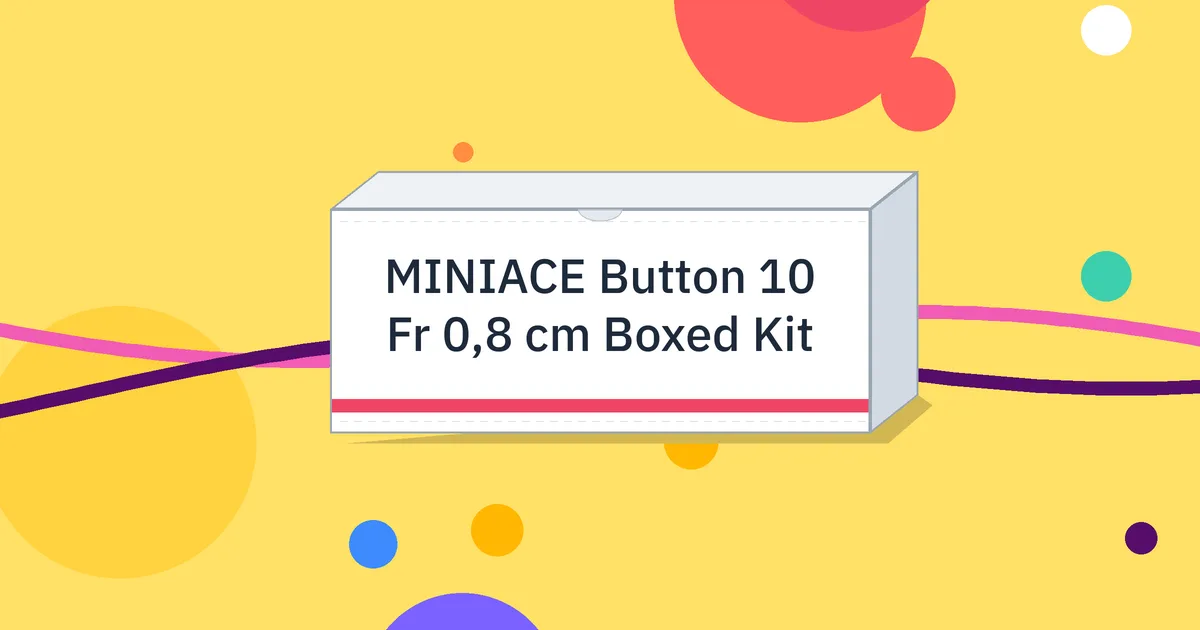 Symbolbild: Packung mit der Aufschrift MINIACE Button 10 Fr 0,8 cm Boxed Kit (PZN 16952866) – Verfügbarkeit und Bezug in Apotheken in Frankfurt am Main