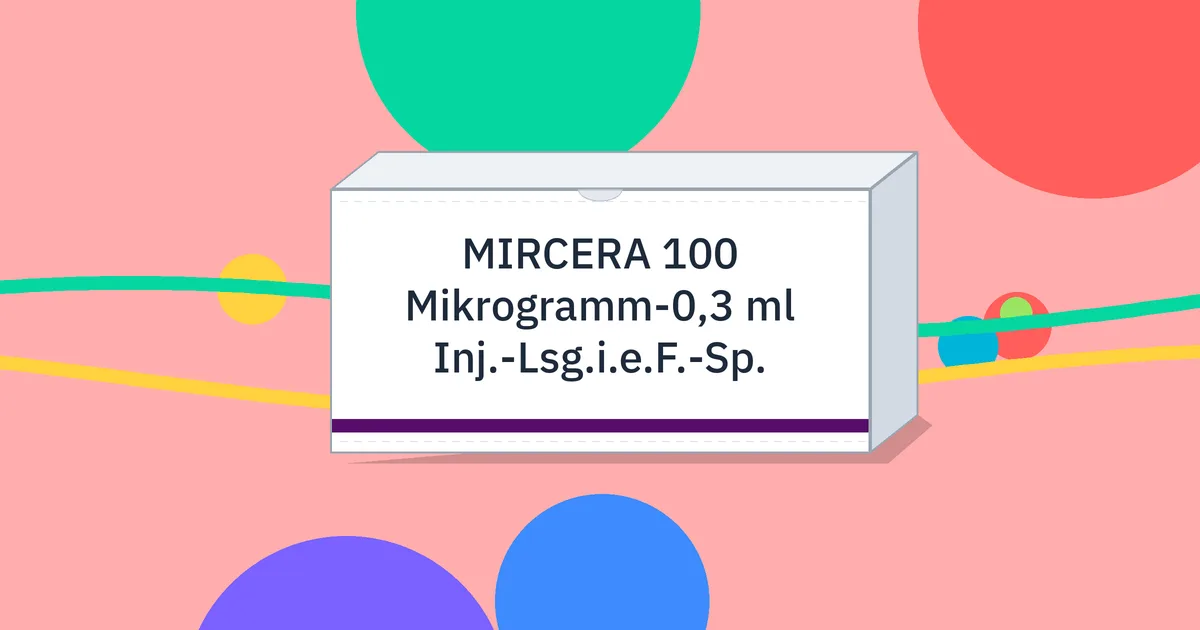 Symbolbild: Packung mit der Aufschrift MIRCERA 100 Mikrogramm-0,3 ml Inj.-Lsg.i.e.F.-Sp. (PZN 13814968) – Verfügbarkeit und Bezug in Apotheken in Frankfurt am Main