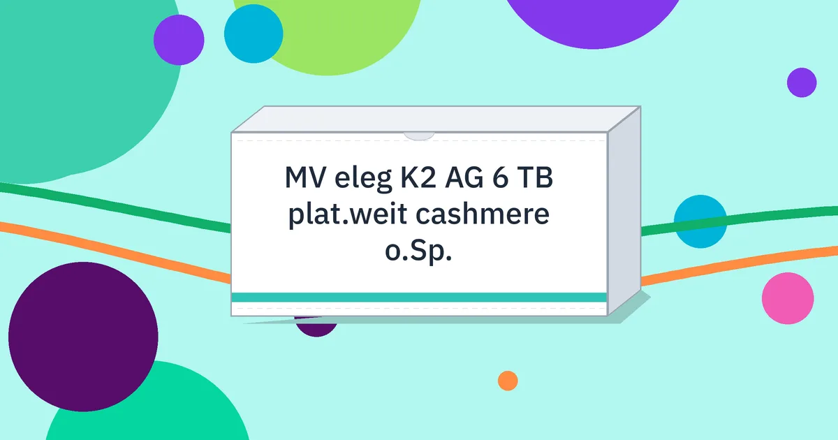 Symbolbild: Packung mit der Aufschrift MV eleg K2 AG 6 TB plat.weit cashmere o.Sp. (PZN 14677551) – Verfügbarkeit und Bezug in Apotheken in Frankfurt am Main