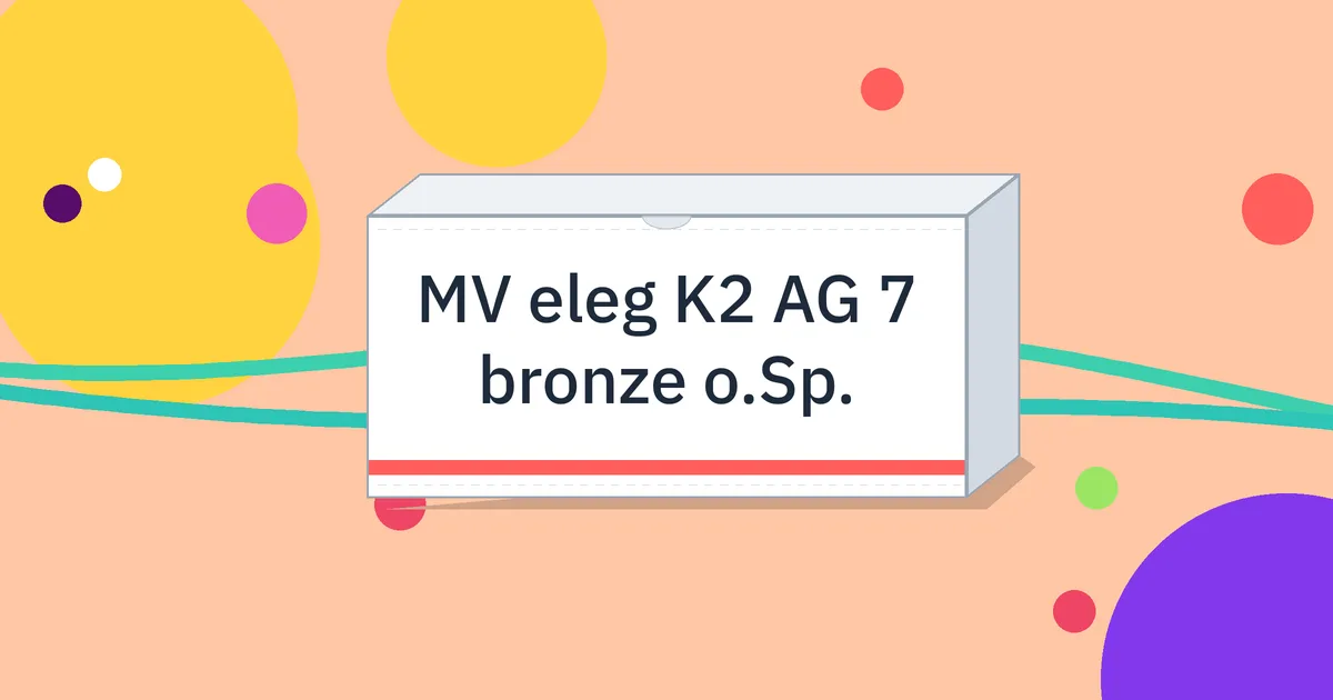 Symbolbild: Packung mit der Aufschrift MV eleg K2 AG 7 bronze o.Sp. (PZN 14719597) – Verfügbarkeit und Bezug in Apotheken in Frankfurt am Main
