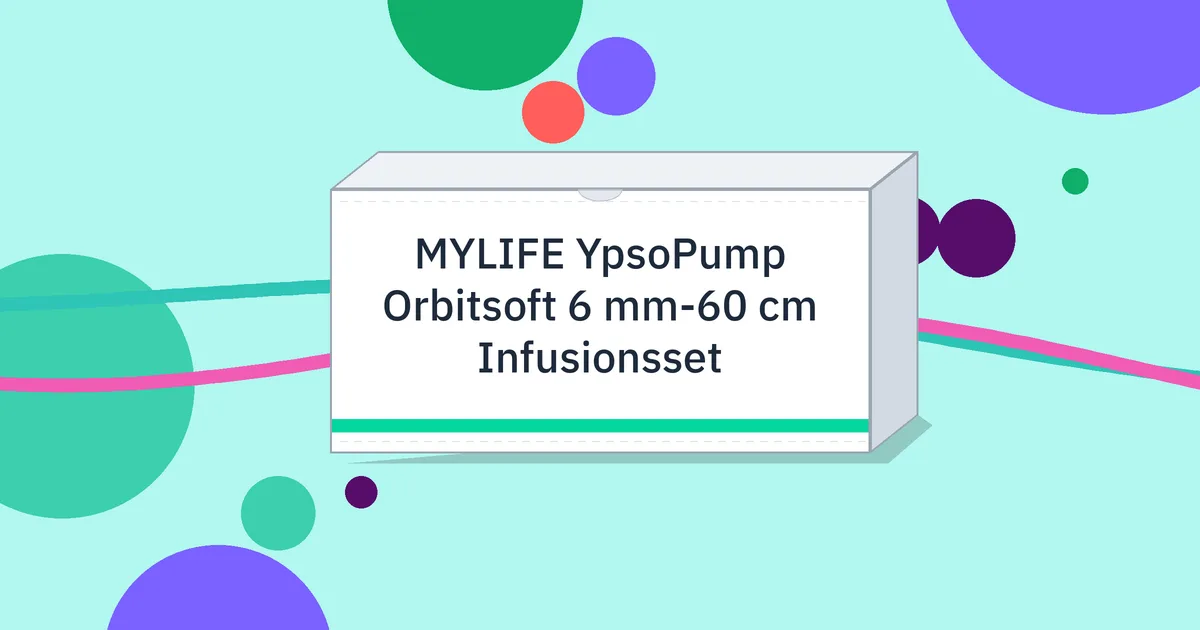 Symbolbild: Packung mit der Aufschrift MYLIFE YpsoPump Orbitsoft 6 mm-60 cm Infusionsset (PZN 11012880) – Verfügbarkeit und Bezug in Apotheken in Frankfurt am Main