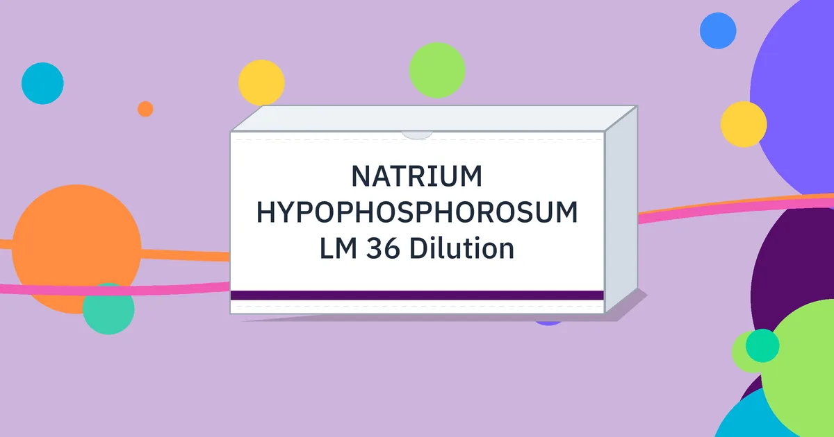 Symbolbild: Packung mit der Aufschrift NATRIUM HYPOPHOSPHOROSUM LM 36 Dilution (PZN 12963666) – Verfügbarkeit und Bezug in Apotheken in Frankfurt am Main