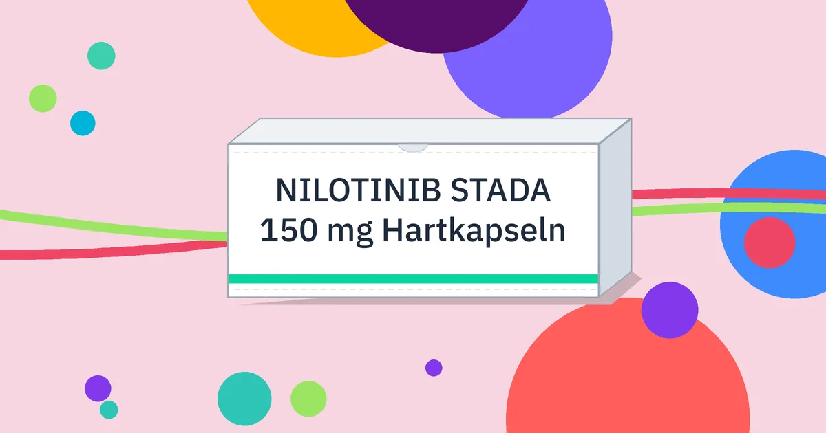 Symbolbild: Packung mit der Aufschrift NILOTINIB STADA 150 mg Hartkapseln (PZN 19236455) – Verfügbarkeit und Bezug in Apotheken in Frankfurt am Main