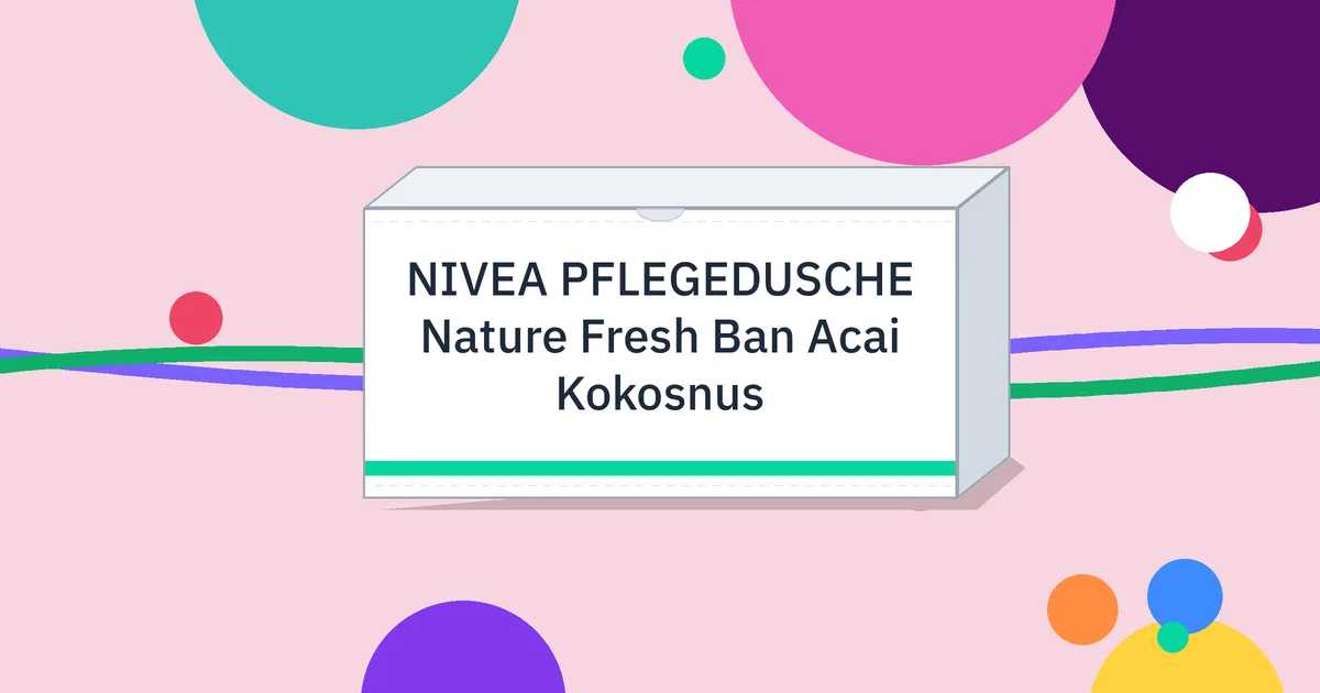 Symbolbild: Packung mit der Aufschrift NIVEA PFLEGEDUSCHE Nature Fresh Ban Acai Kokosnus (PZN 17624408) – Verfügbarkeit und Bezug in Apotheken in Frankfurt am Main