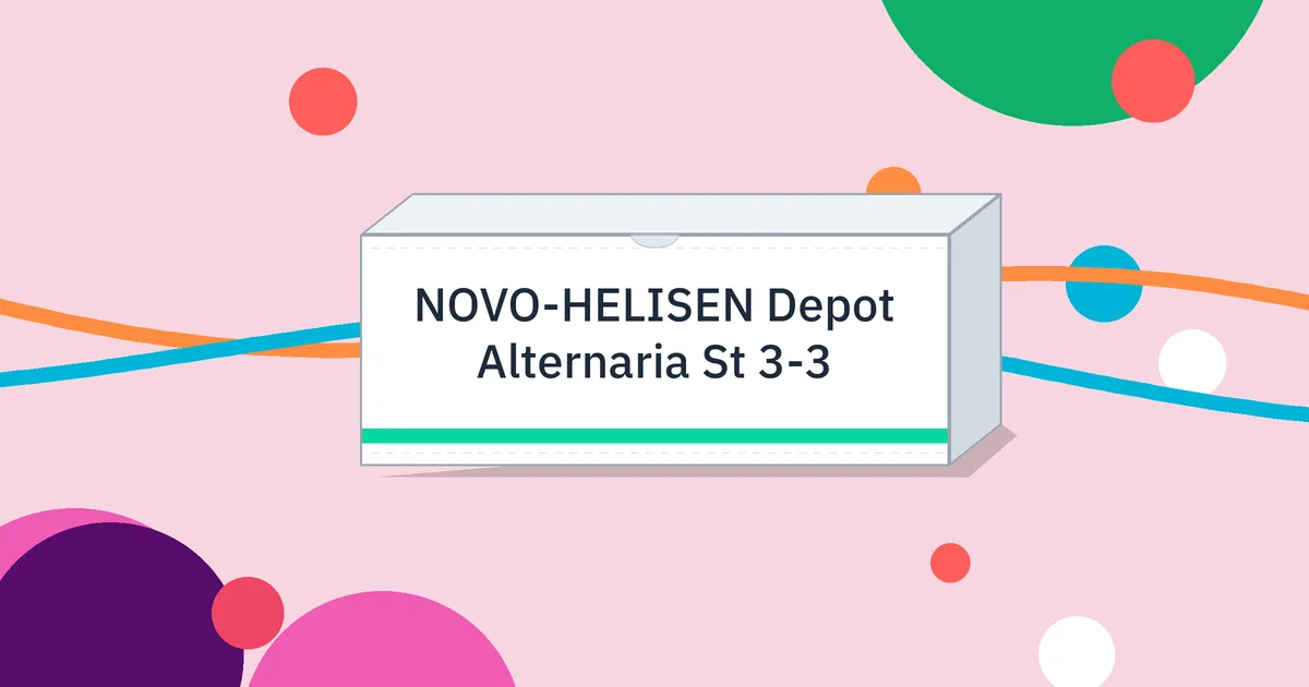 Symbolbild: Packung mit der Aufschrift NOVO-HELISEN Depot Alternaria St 3-3 (PZN 15741736) – Verfügbarkeit und Bezug in Apotheken in Frankfurt am Main