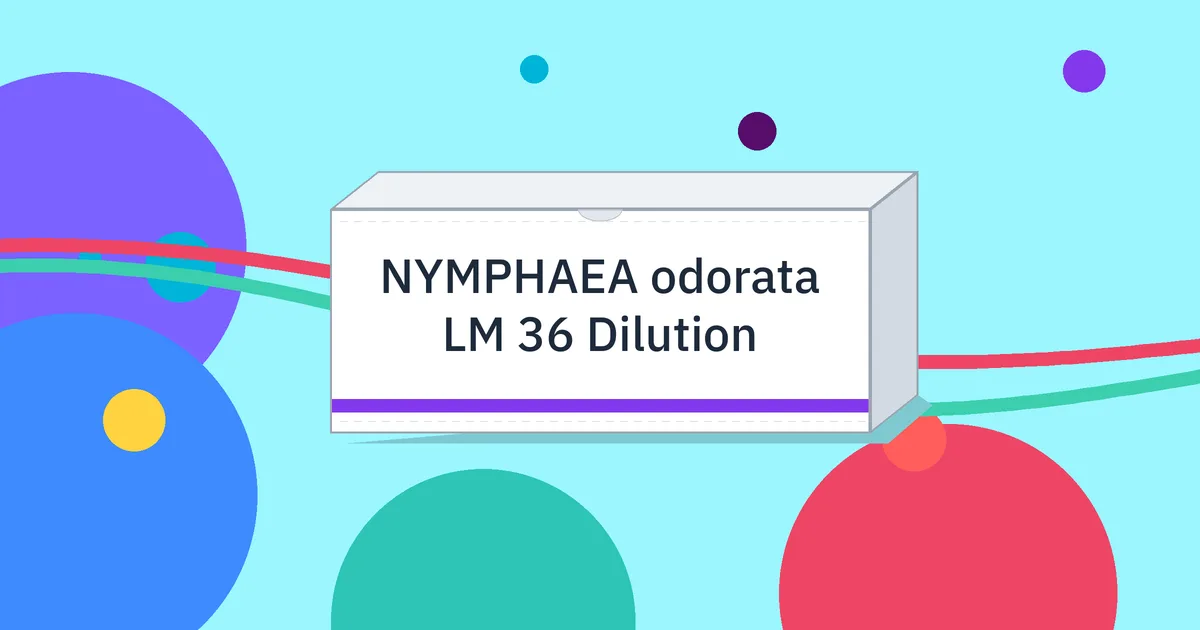 Symbolbild: Packung mit der Aufschrift NYMPHAEA odorata LM 36 Dilution (PZN 13621666) – Verfügbarkeit und Bezug in Apotheken in Frankfurt am Main