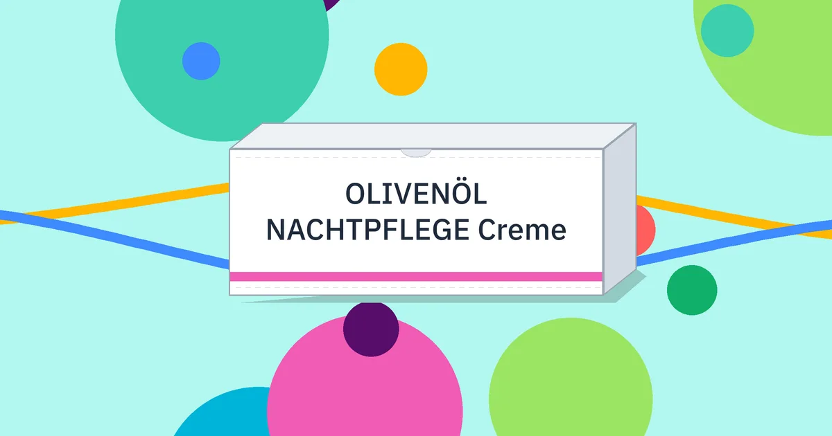 Symbolbild: Packung mit der Aufschrift OLIVENÖL NACHTPFLEGE Creme (PZN 01864978) – Verfügbarkeit und Bezug in Apotheken in Frankfurt am Main