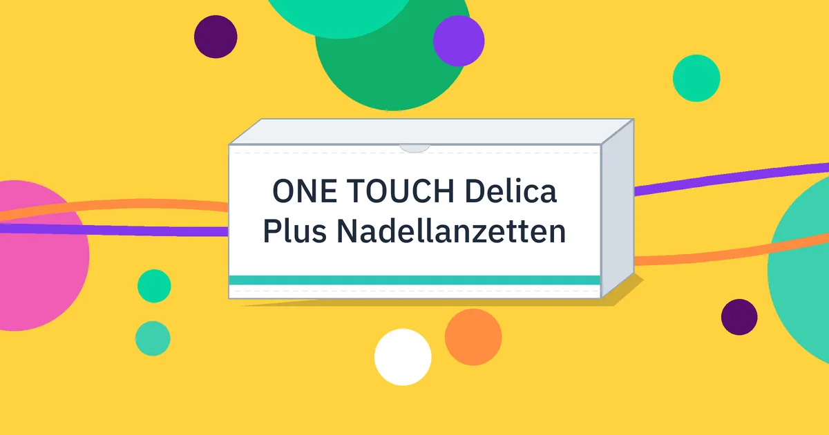 Symbolbild: Packung mit der Aufschrift ONE TOUCH Delica Plus Nadellanzetten (PZN 20273243) – Verfügbarkeit und Bezug in Apotheken in Frankfurt am Main