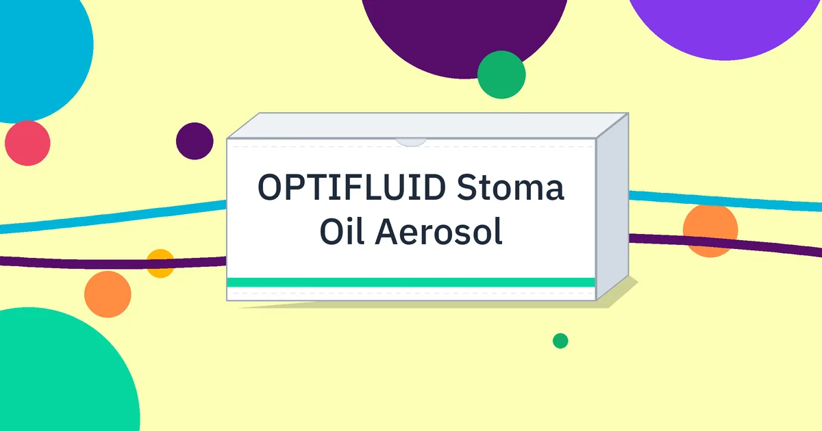 Symbolbild: Packung mit der Aufschrift OPTIFLUID Stoma Oil Aerosol (PZN 20403504) – Verfügbarkeit und Bezug in Apotheken in Frankfurt am Main