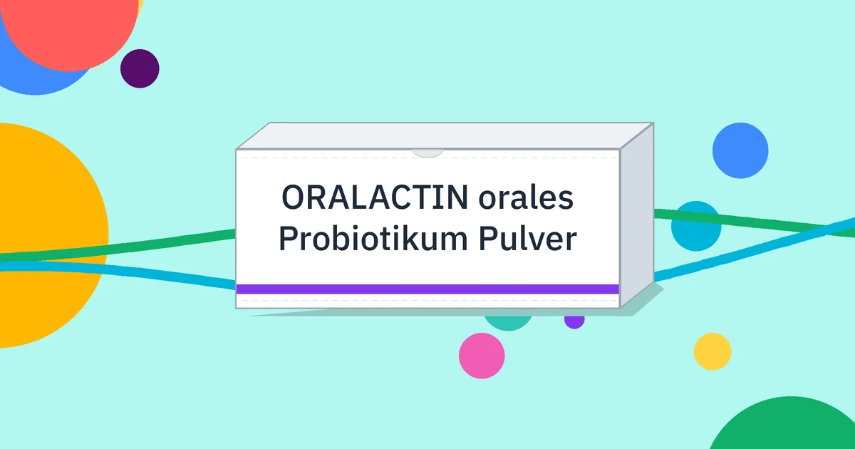 Symbolbild: Packung mit der Aufschrift ORALACTIN orales Probiotikum Pulver (PZN 18049828) – Verfügbarkeit und Bezug in Apotheken in Frankfurt am Main