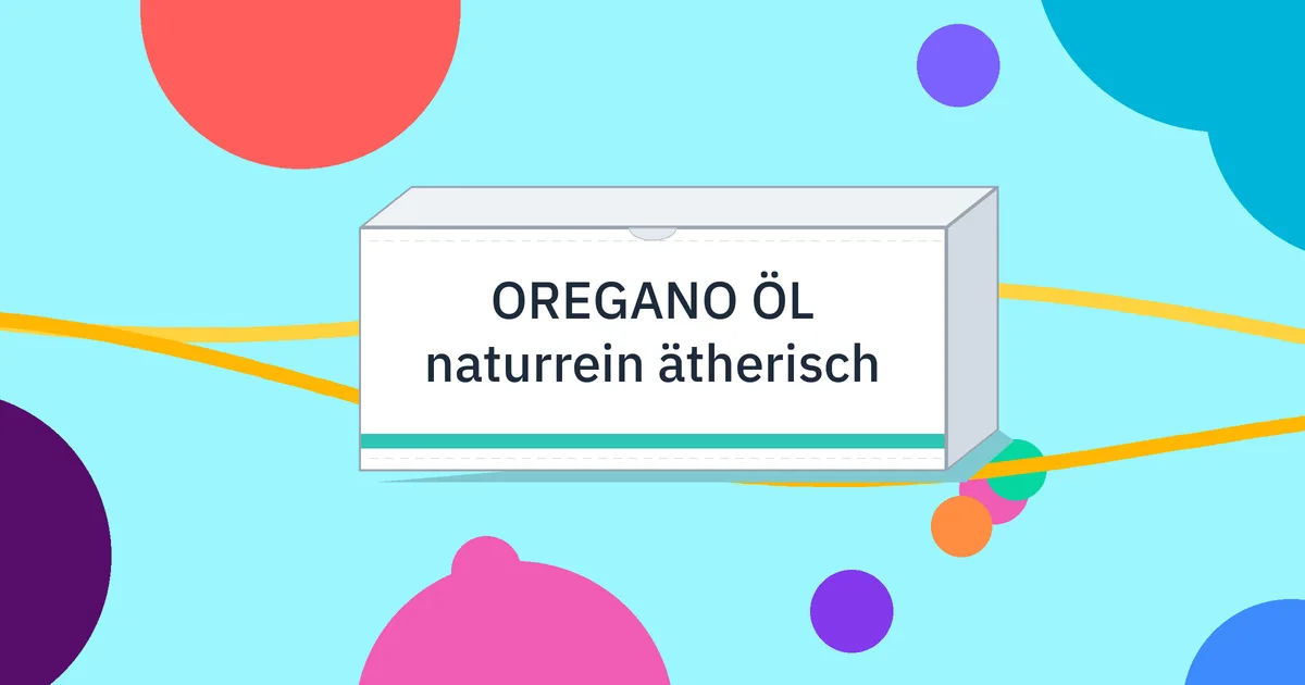 Symbolbild: Packung mit der Aufschrift OREGANO ÖL naturrein ätherisch (PZN 16486789) – Verfügbarkeit und Bezug in Apotheken in Frankfurt am Main